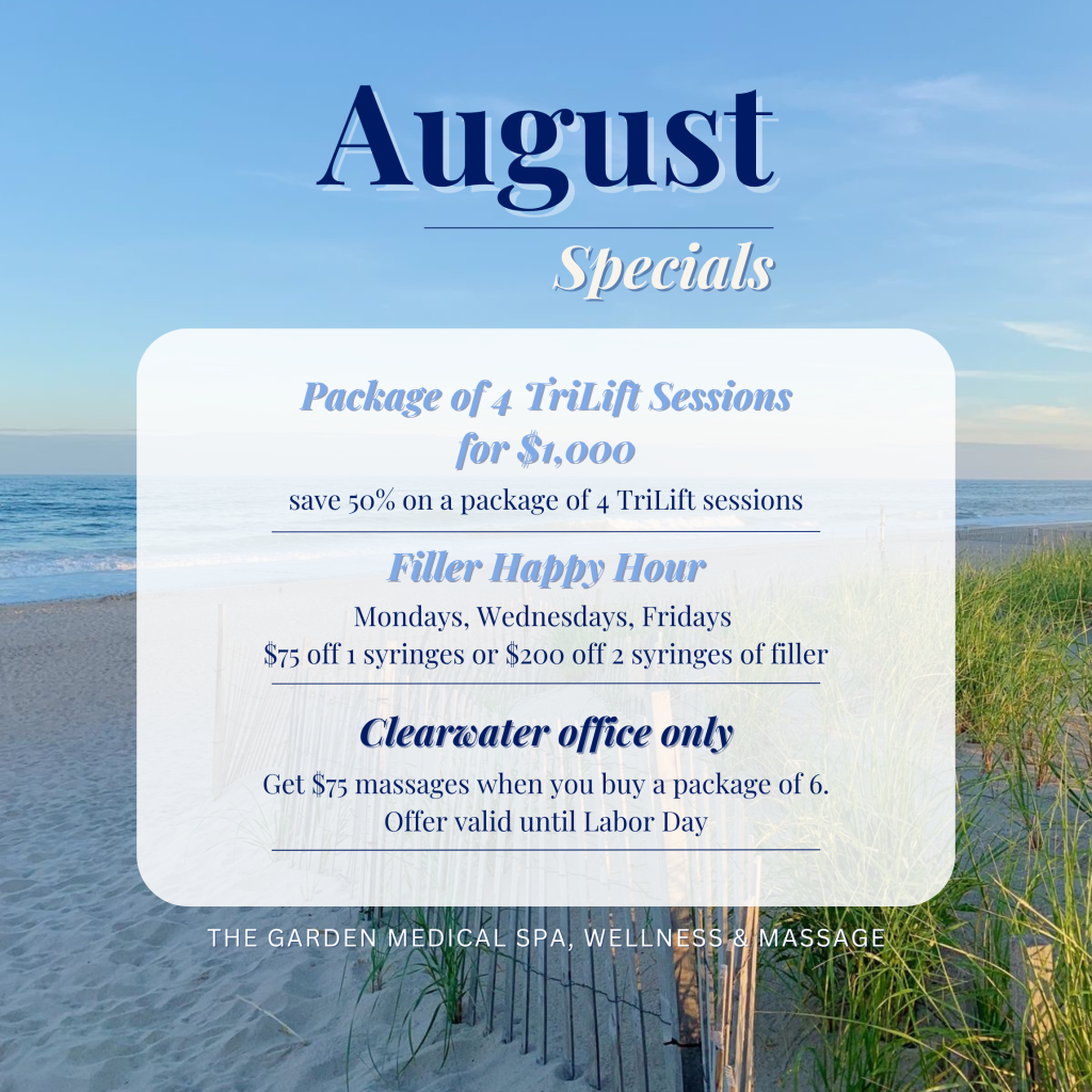 Med Spa Specials for North Palm Beach, Tampa Bay, FL - The Garden Medical Spa, Wellness & Massage