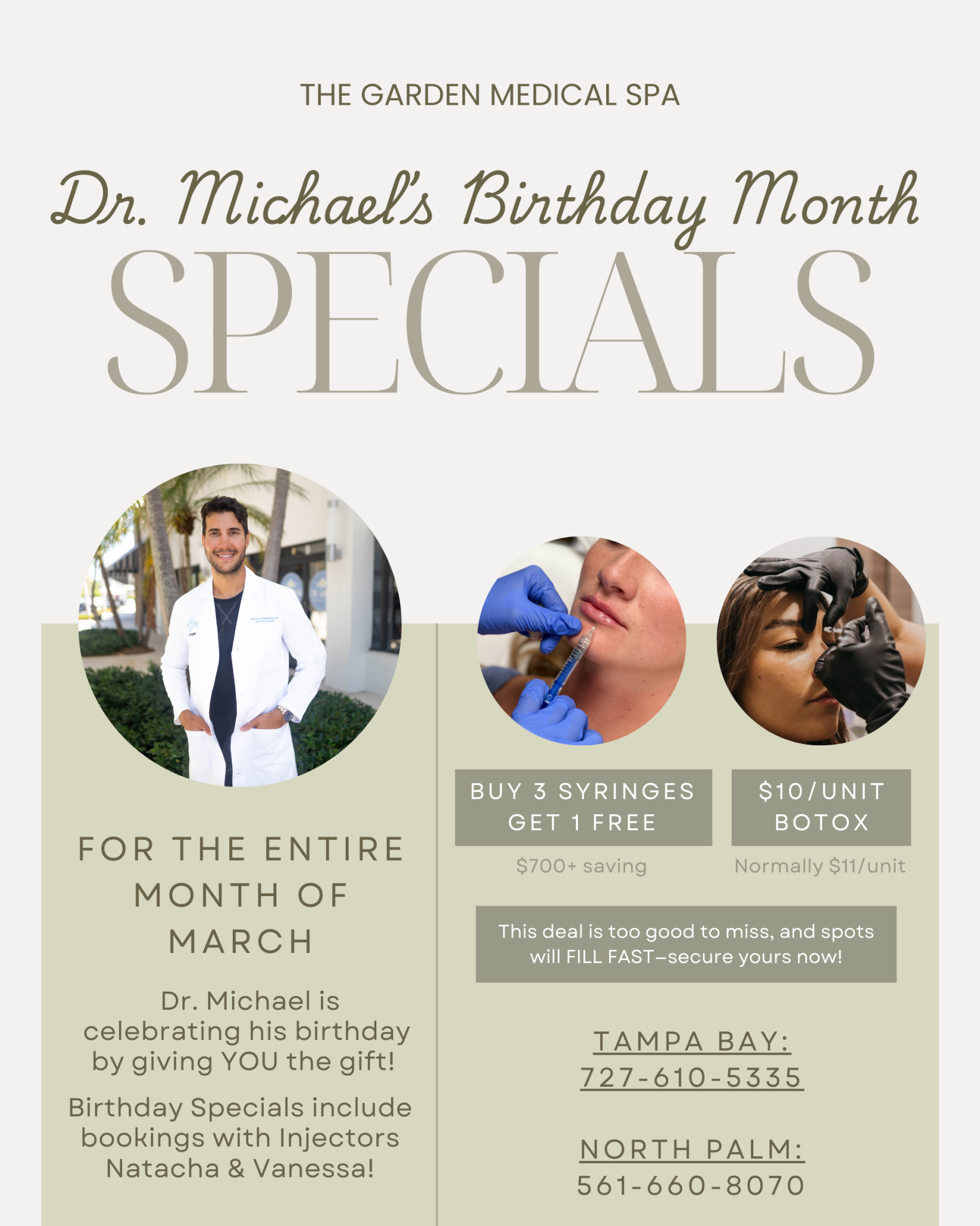 Med Spa Specials for North Palm Beach, Tampa Bay, FL - The Garden ...